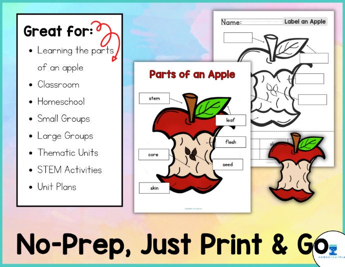 Apple Science - Label Parts of an Apple Diagram (apple Core or Apple ...