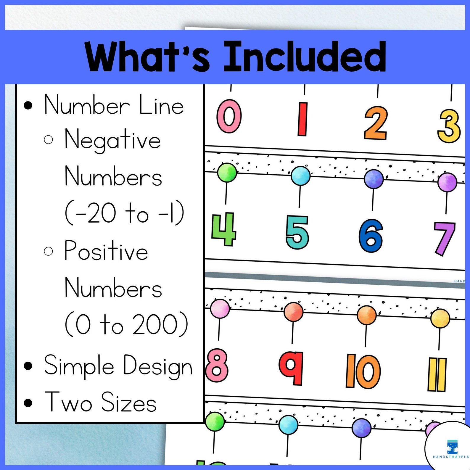 Classroom Number Line | Monochrome Rainbow Classroom Decor | Number ...