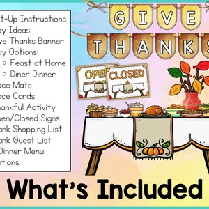 Thanksgiving Dramatic Play - Etsy