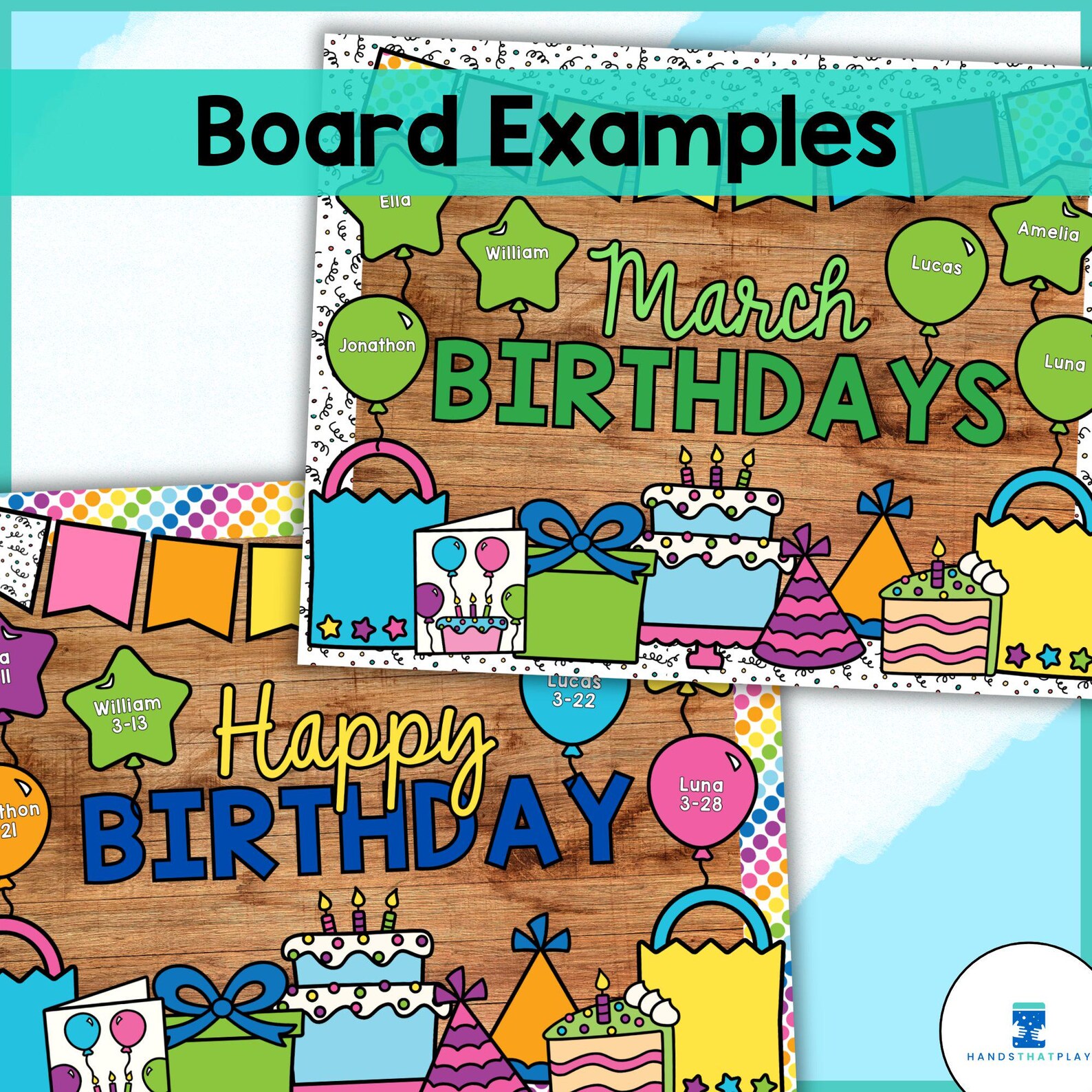 Birthday Bulletin Board Complete Set | Borders, Banners, and More - Etsy