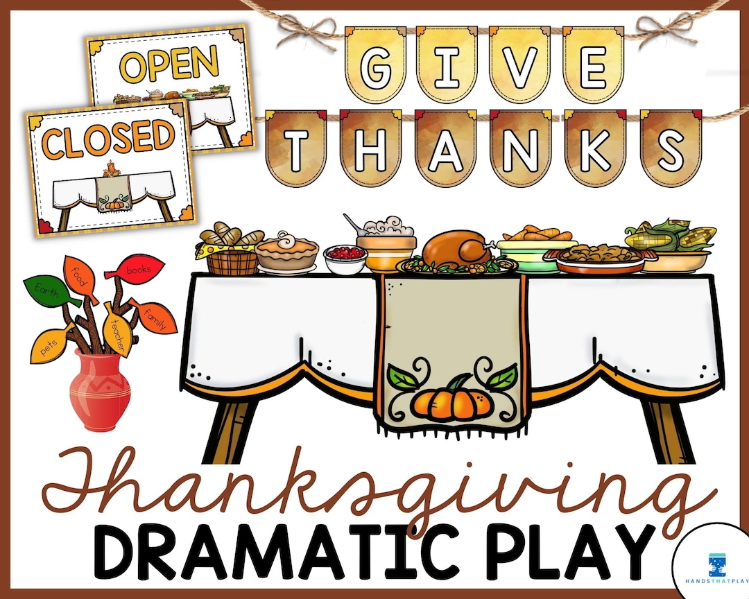 Thanksgiving Dramatic Play - Etsy