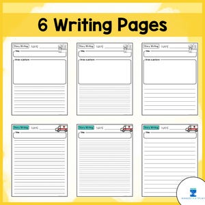 Roll a Story Writing Prompts - August, Back to School, Community - Etsy