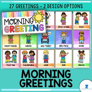 Morning Meeting Choices - Classroom Greetings - Etsy