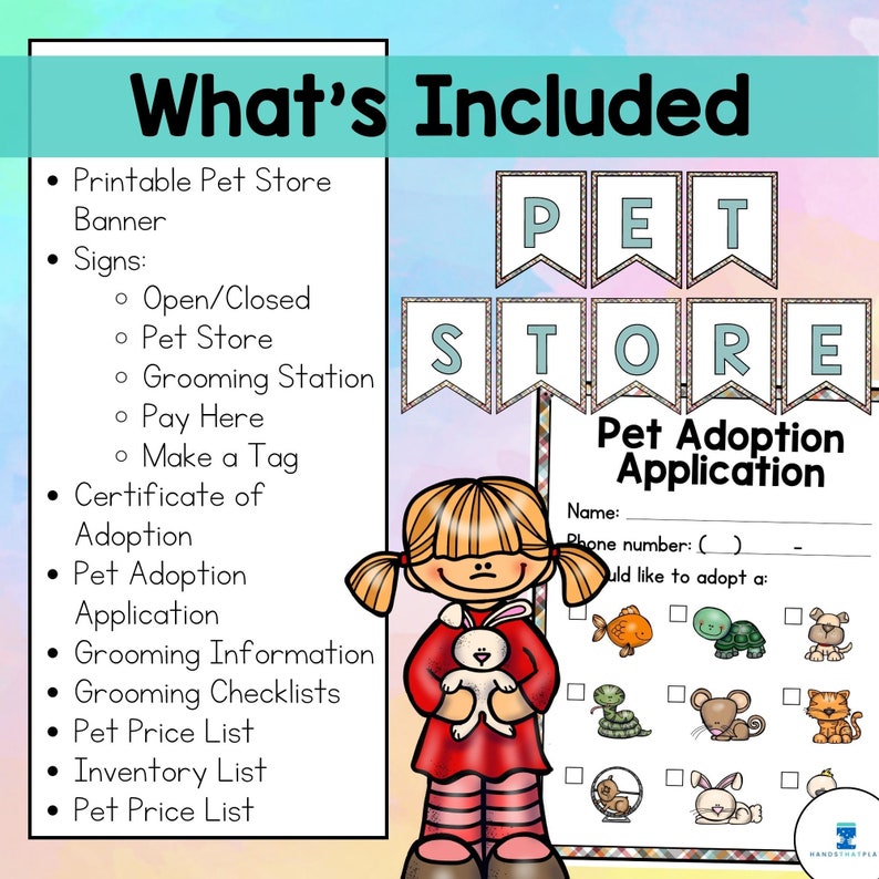 Pet Store Dramatic Play - Pet Shop Pretend Play - Etsy