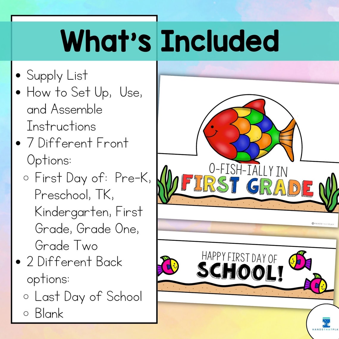 First Day of School Crowns - Back to School Activity - Etsy