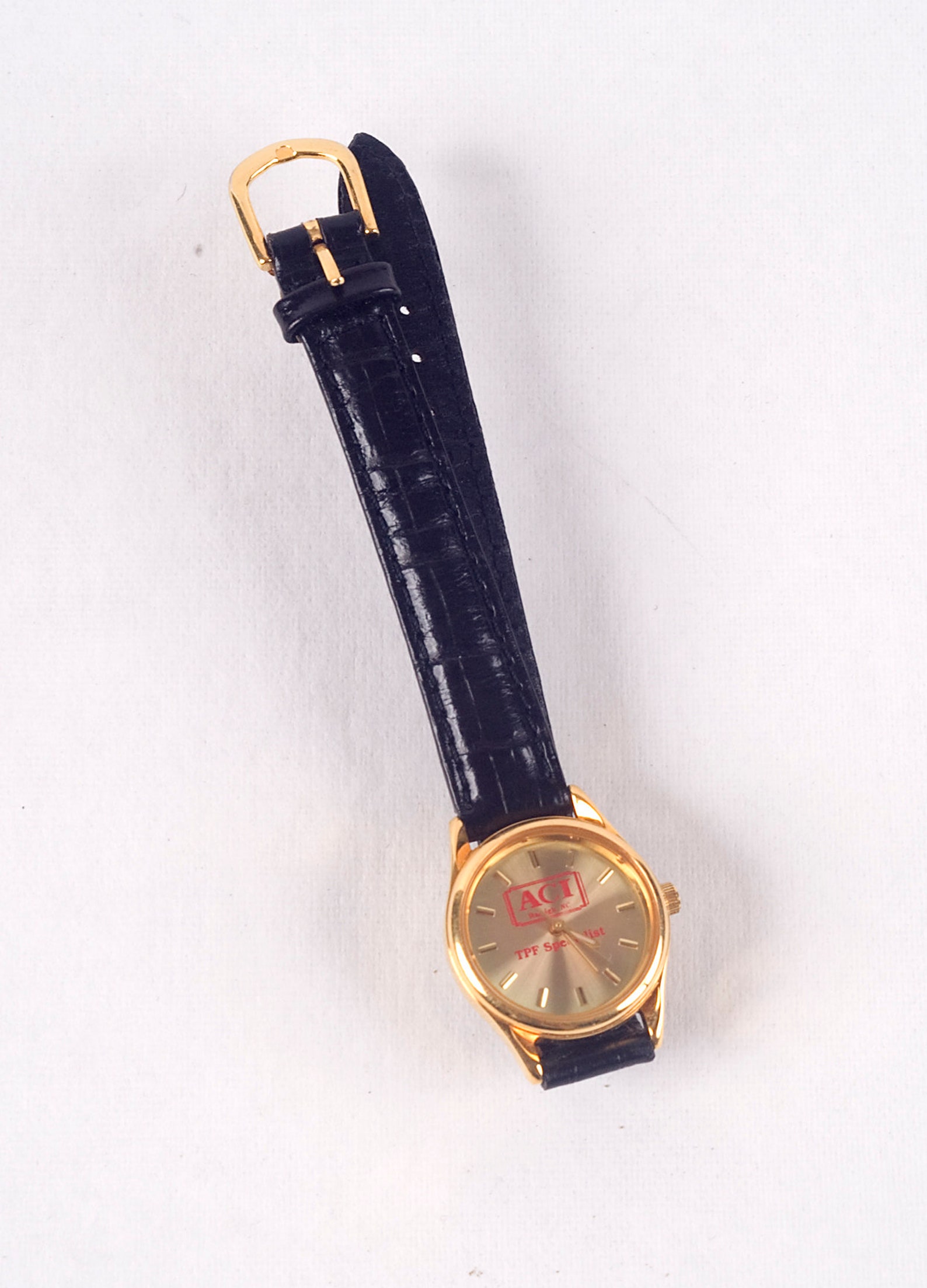 Beauty Ladies Gold Tone Watch, "aci" Great Looking Leather Band - Etsy