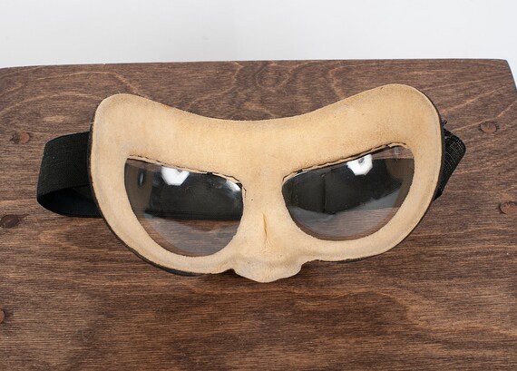 RARE Vintage Mid-Century Aviator Motorcycle Bug Eye G… - Gem