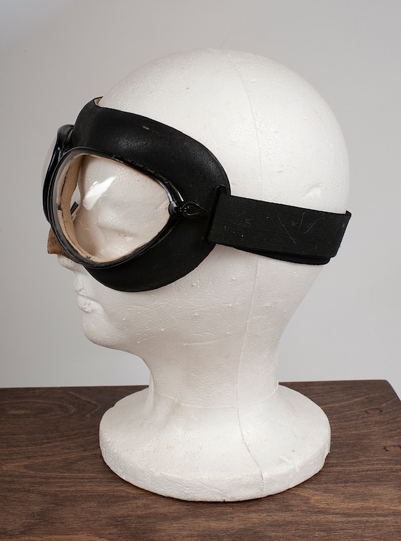 RARE Vintage Mid-Century Aviator Motorcycle Bug Eye G… - Gem