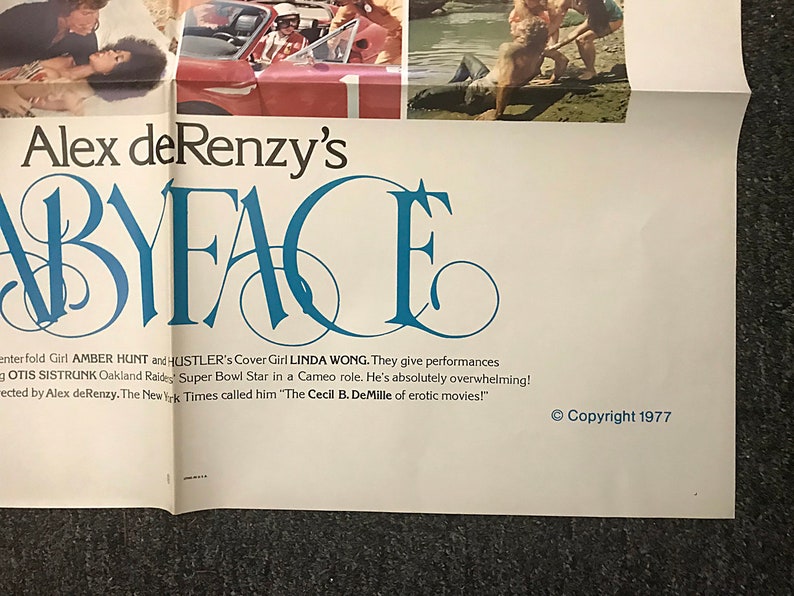 New Old Stock Original babyface 1977 Movie Poster PLUS Free Press Kit ...