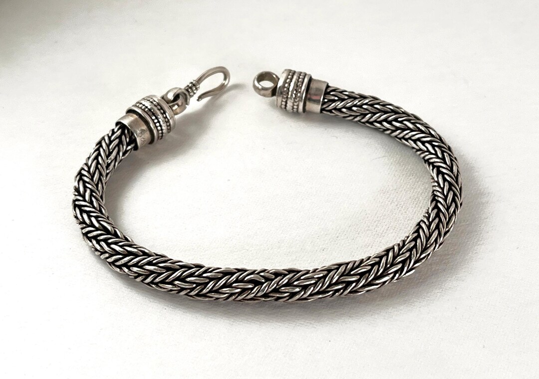 Vintage Sterling Silver Wheat Chain Bracelet 8 1/2" Length 47 Grams - Etsy