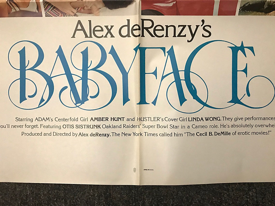 New Old Stock Original babyface 1977 Movie Poster PLUS Free Press Kit ...