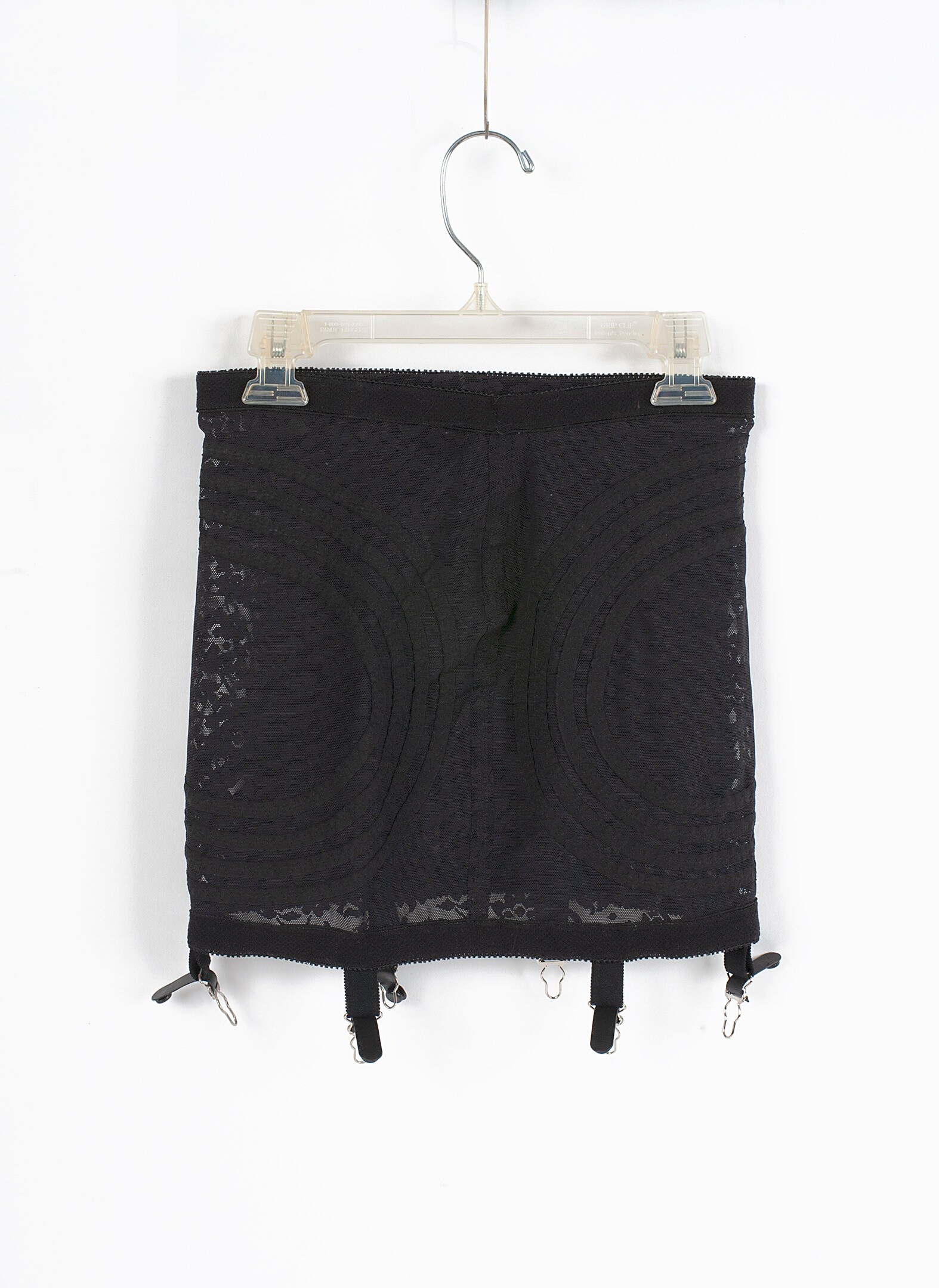 Vintage Black Lace Girdle With 6 Garters Size Small Great - Etsy