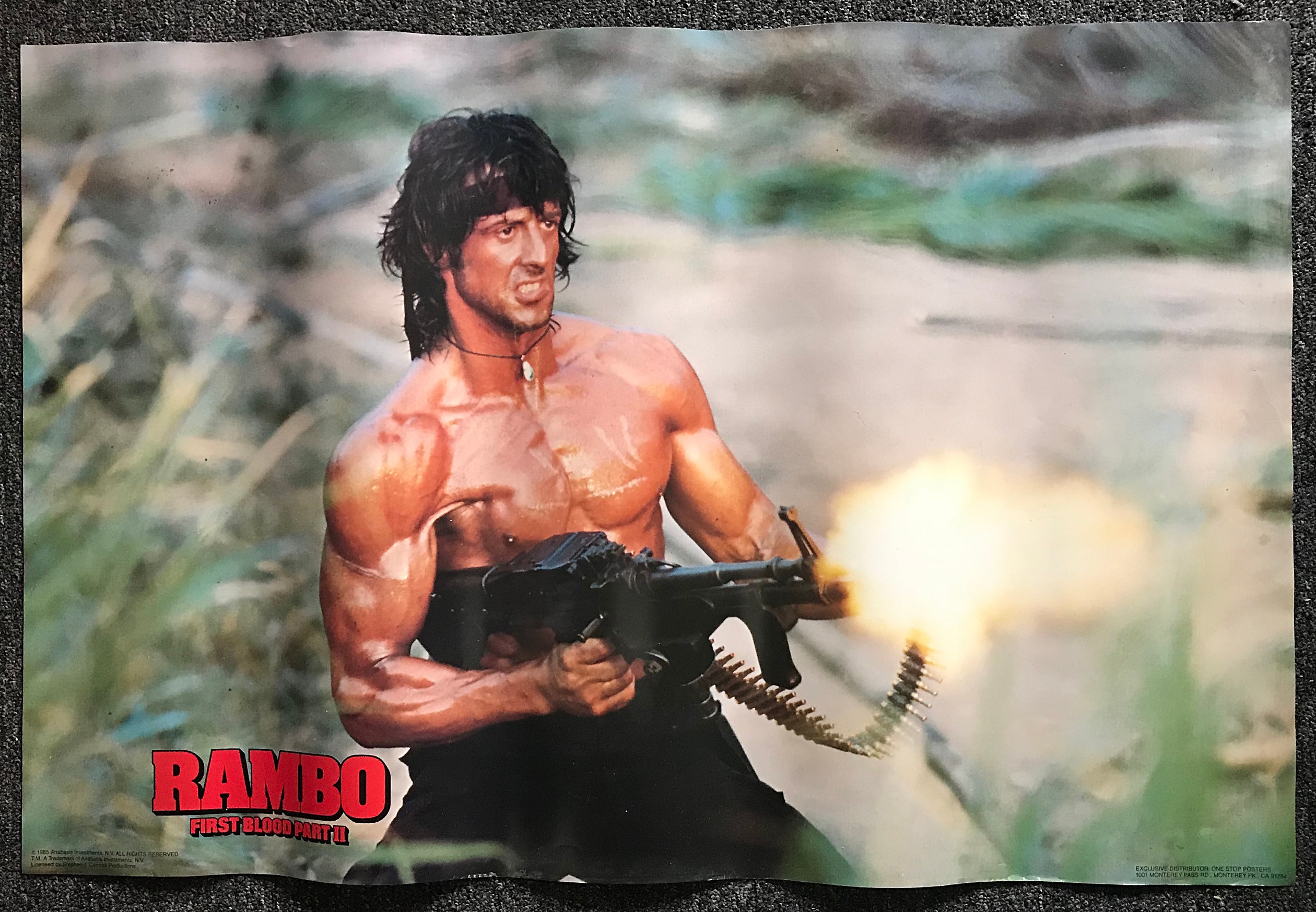 Tres 3 RAMBO original de 1985 Primera Parte de Sangre | Etsy