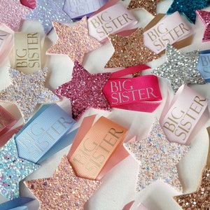 BIG / BEST SISTER Badge | New Sister Badge | Sibling Badge | Big Cousin ...