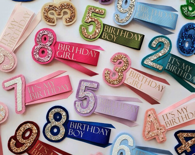 Birthday Pin, Birthday Party Pin, ANY AGE, Happy Birthday Pin, Birthday ...