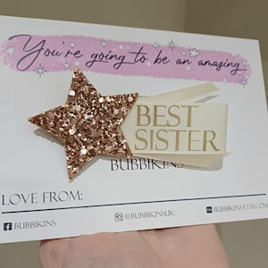 BIG / BEST SISTER Badge | New Sister Badge | Sibling Badge | Big Cousin ...