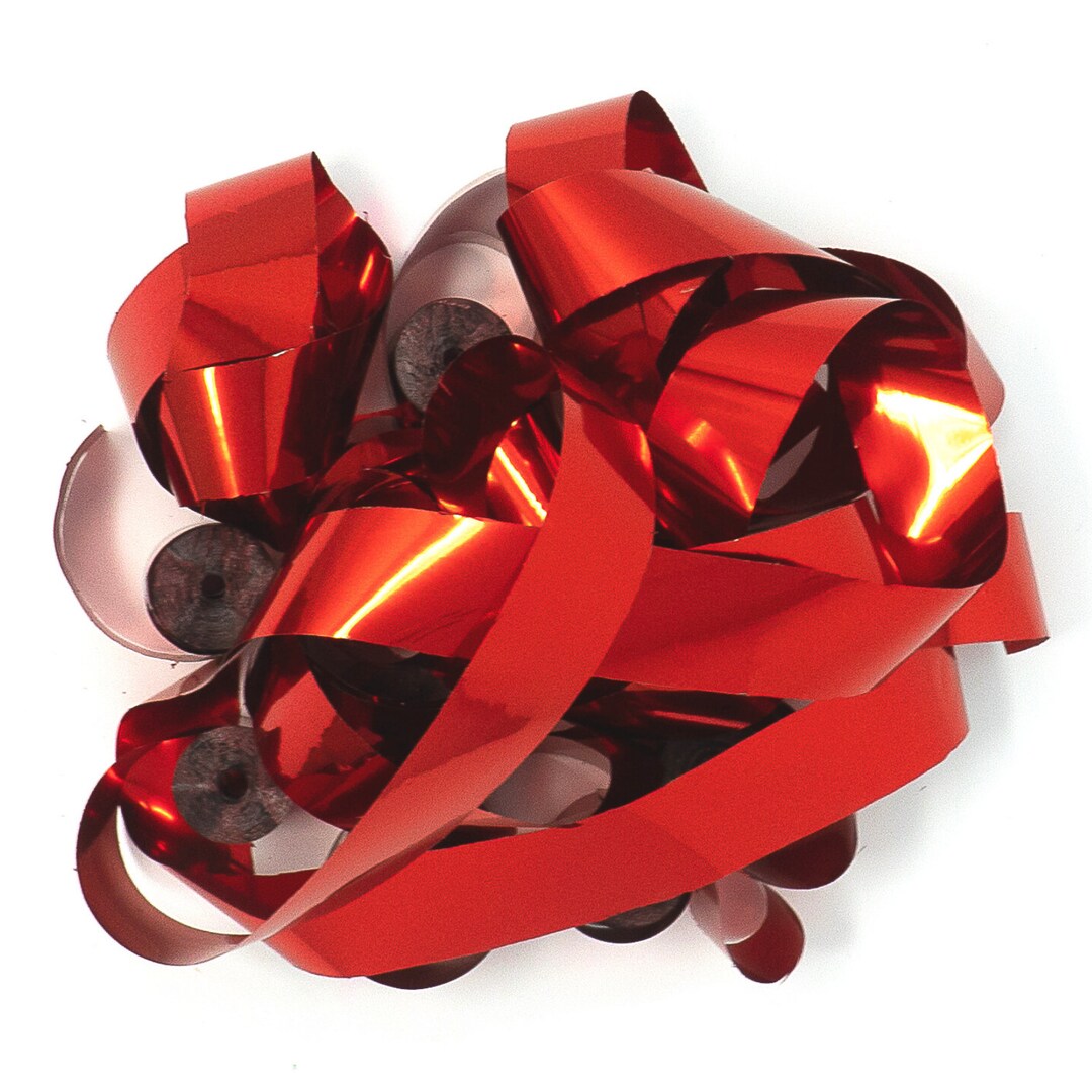 Red Metallic Streamers - 20 Rolls (1" X 30') - Ultimate Confetti - Etsy
