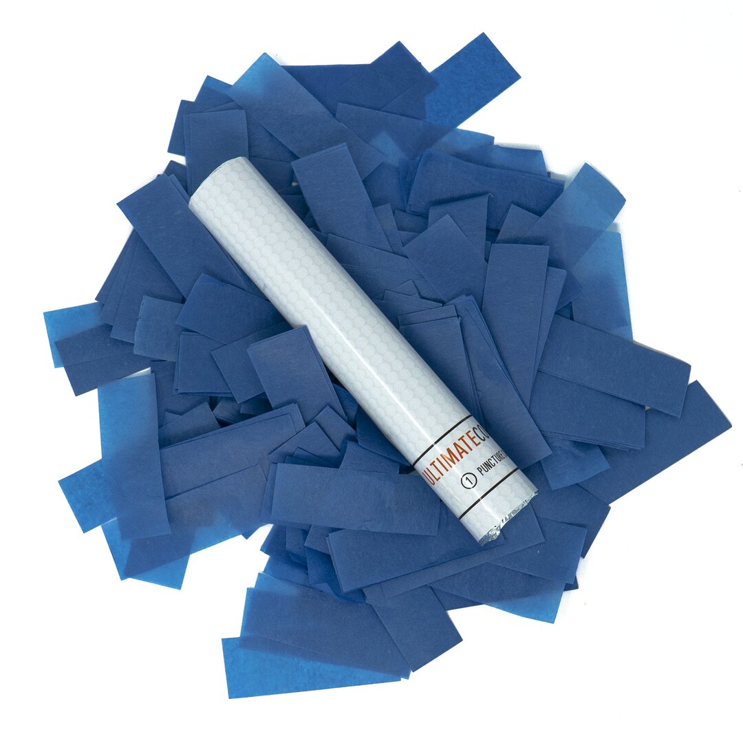Dark Blue Tissue Paper Confetti Flick Stick - 6" (pack of 8) - Ultimate ...