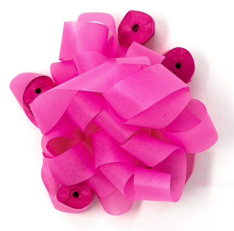 Fuchsia Tissue Paper Streamers - 20 Rolls (1" X 30') - Ultimate ...