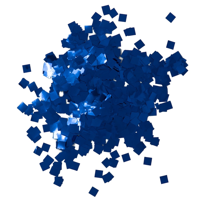 Blue Metallic Foil Miniature Confetti Squares 1lb Ultimate Confetti - Etsy