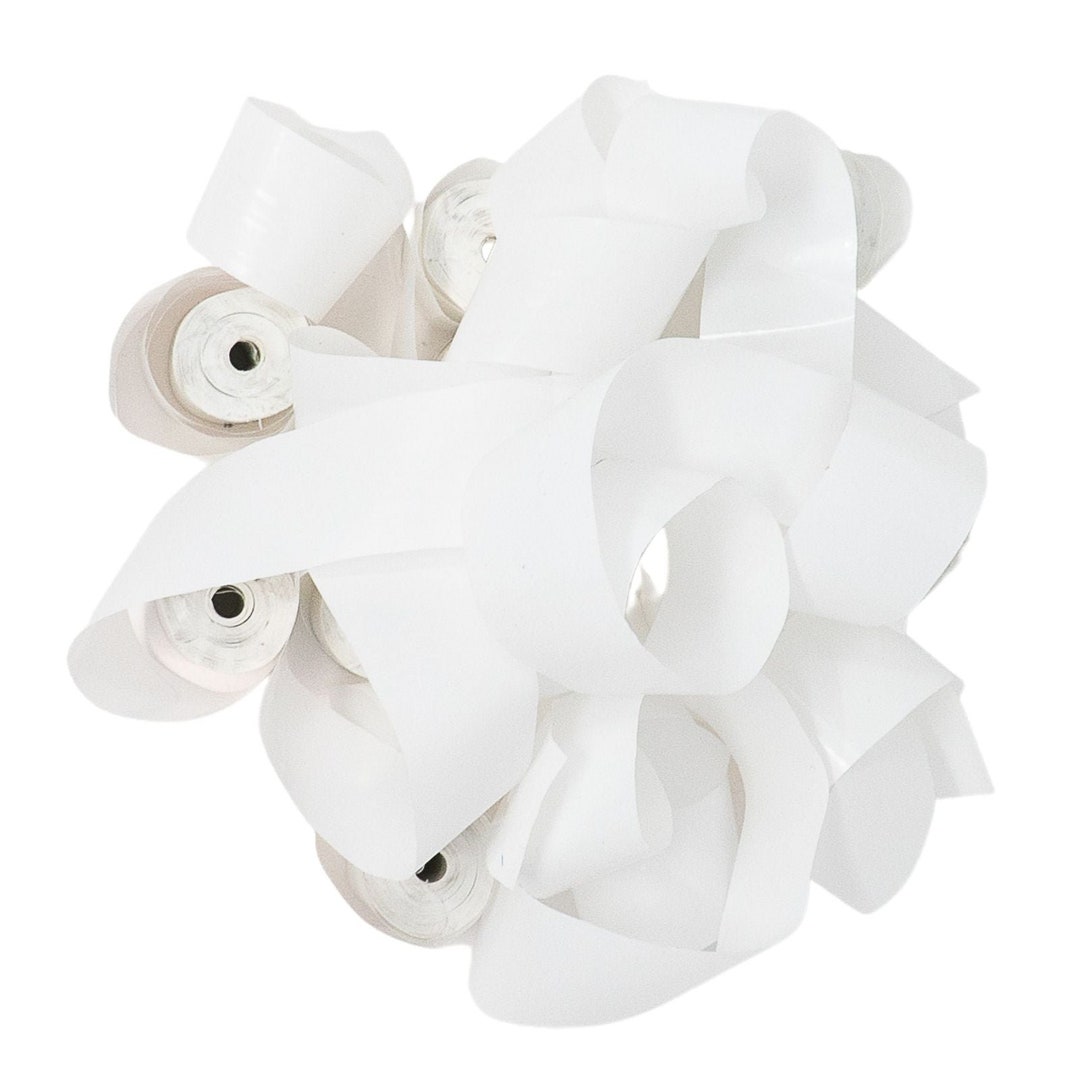 White Metallic Streamers - 20 Rolls (1" X 30') - Ultimate Confetti - Etsy