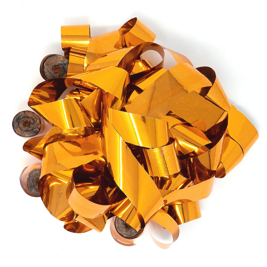 Orange Metallic Foil Streamers - 20 Rolls (1" X 30') - Ultimate ...