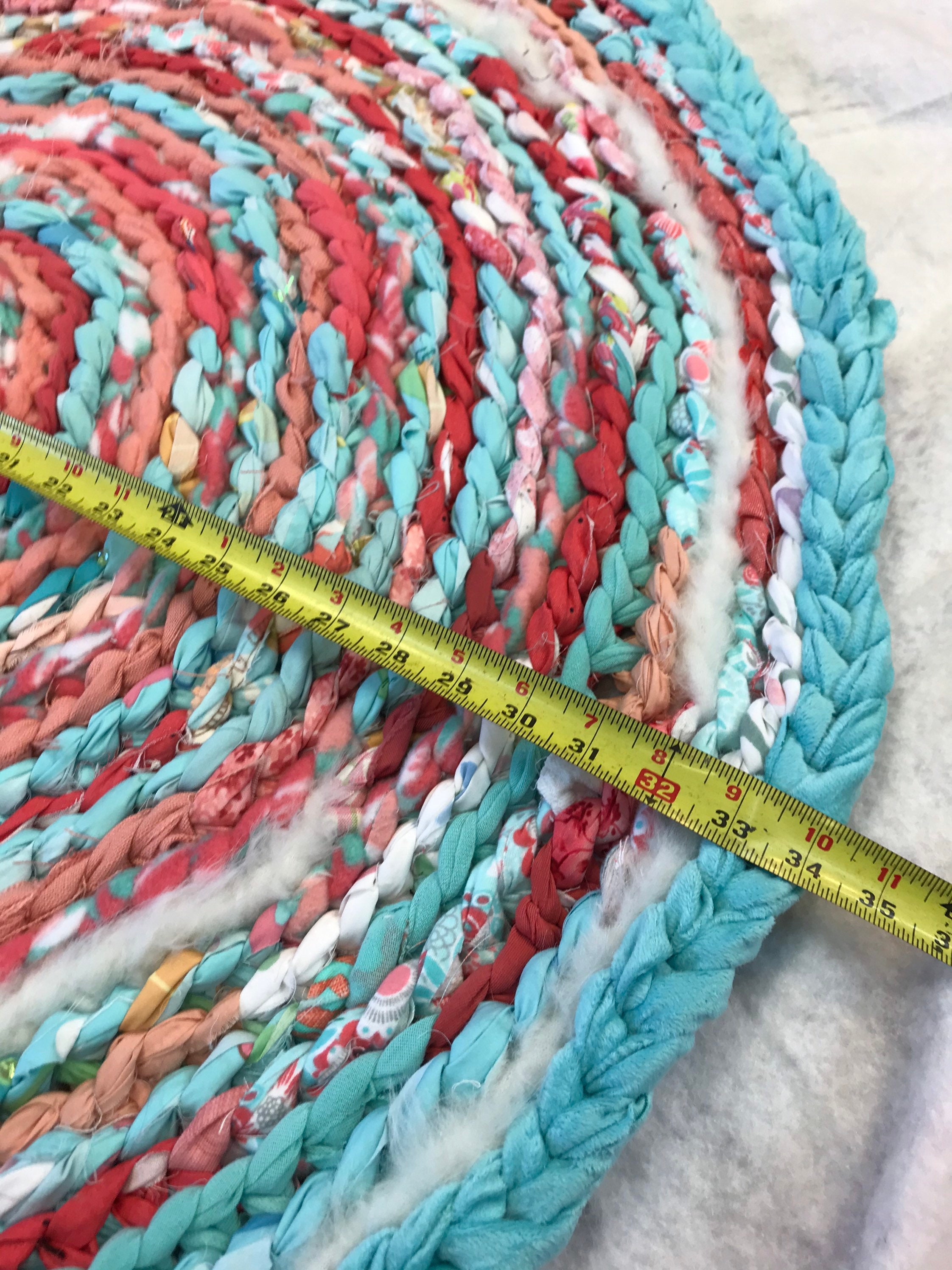 Coral Lotus Inspired Small Rag Rug - Etsy