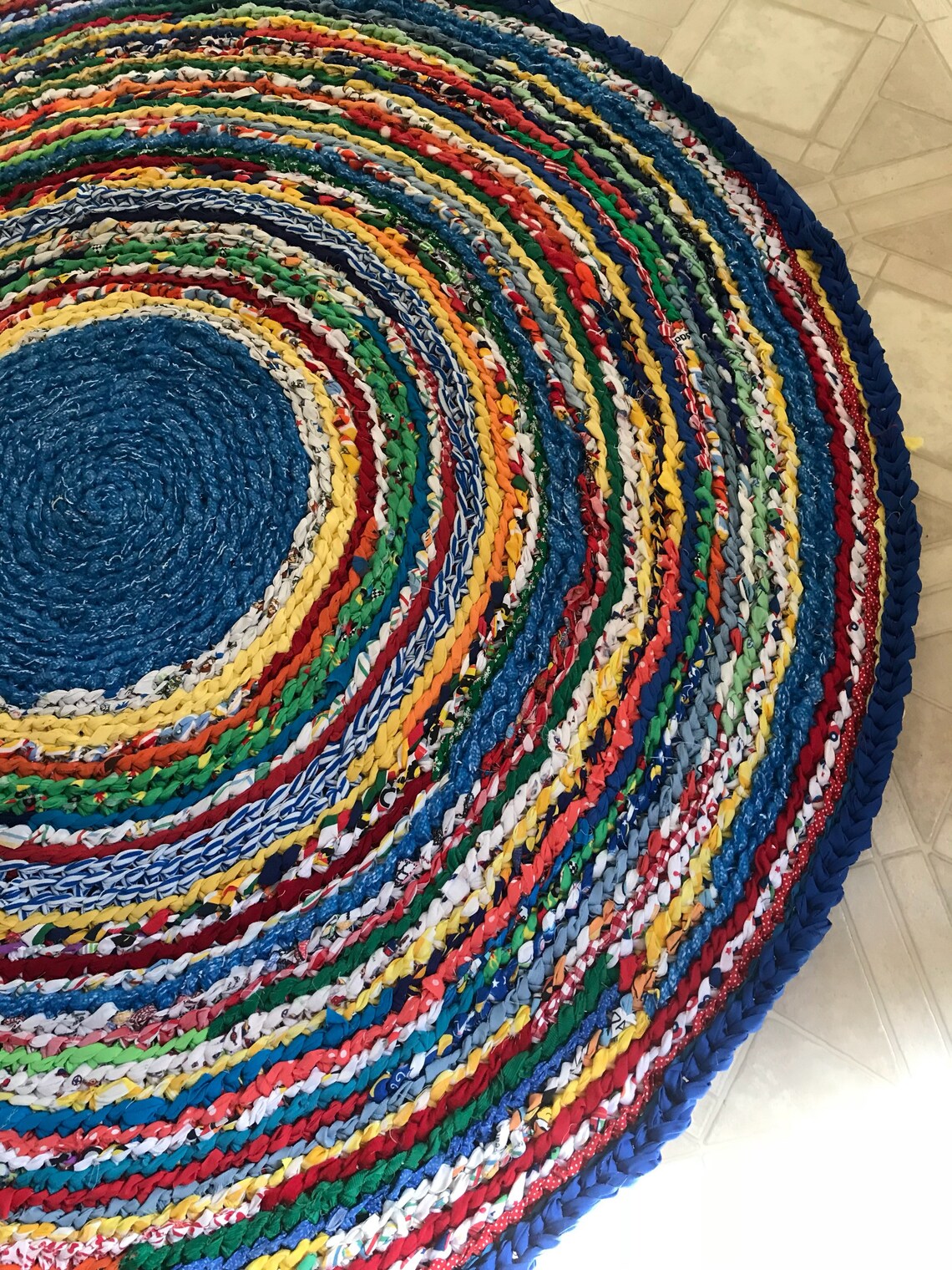 Fruit Loop Colorful Handmade Rag Rug - Etsy