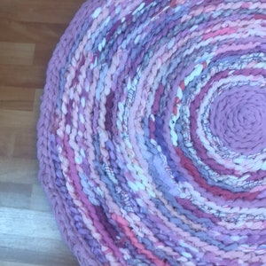 Baby Bubble Gum Inspired Rag Rug - Etsy