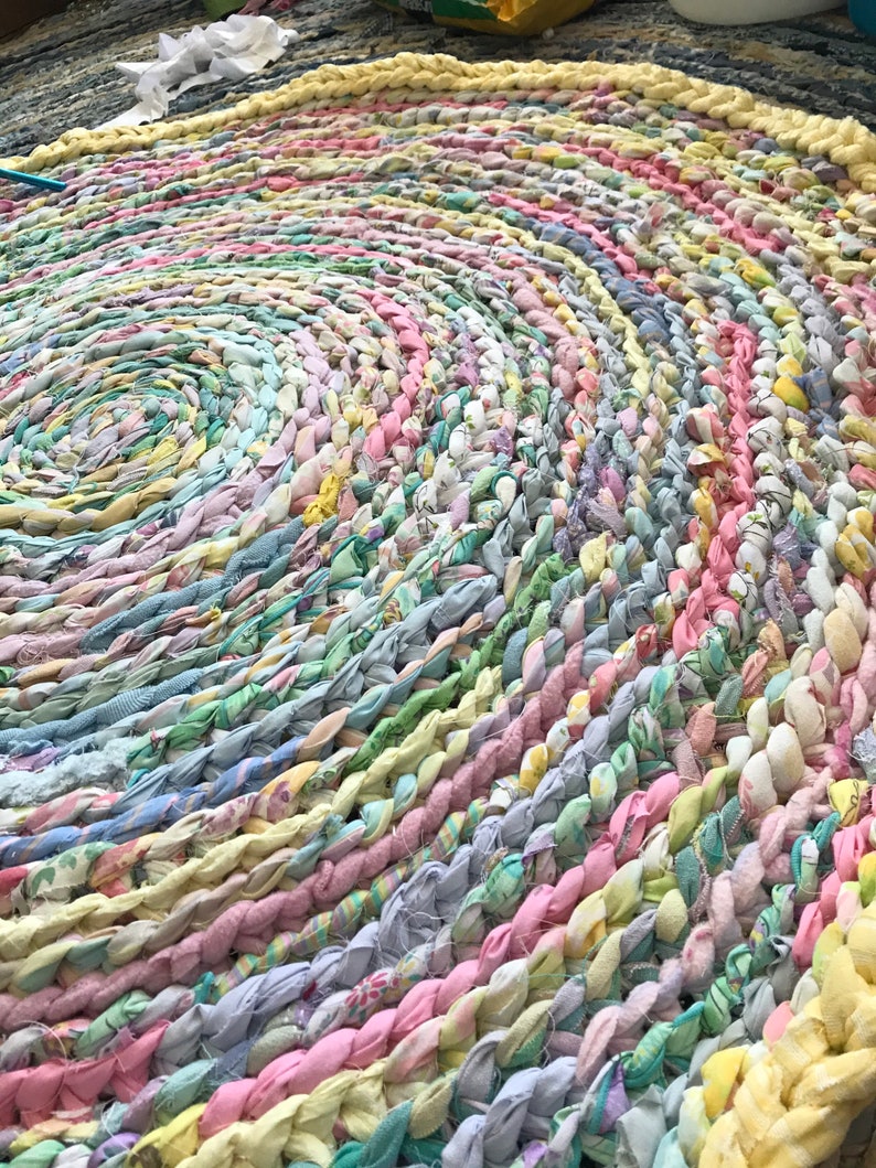 PEEPS Pastel Handmade Rag Rug - Etsy