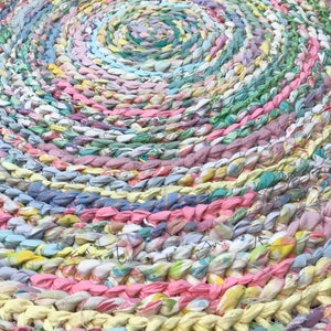 PEEPS Pastel Handmade Rag Rug - Etsy