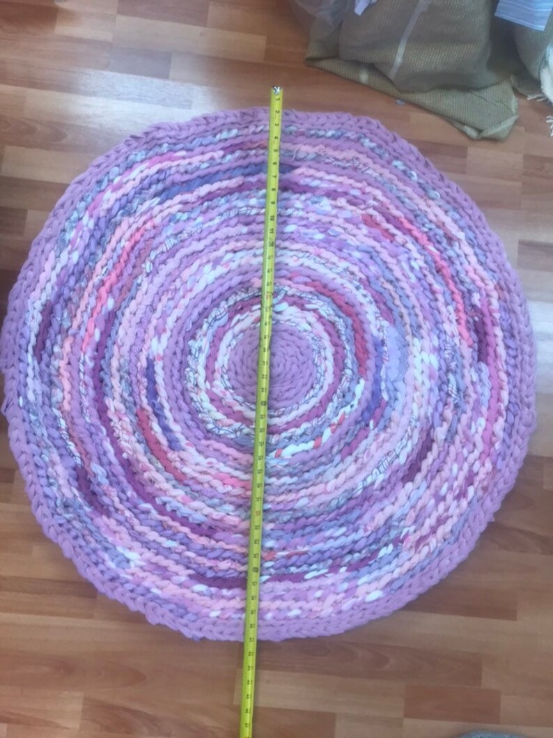 Baby Bubble Gum Inspired Rag Rug - Etsy