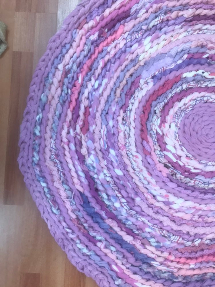 Baby Bubble Gum Inspired Rag Rug - Etsy