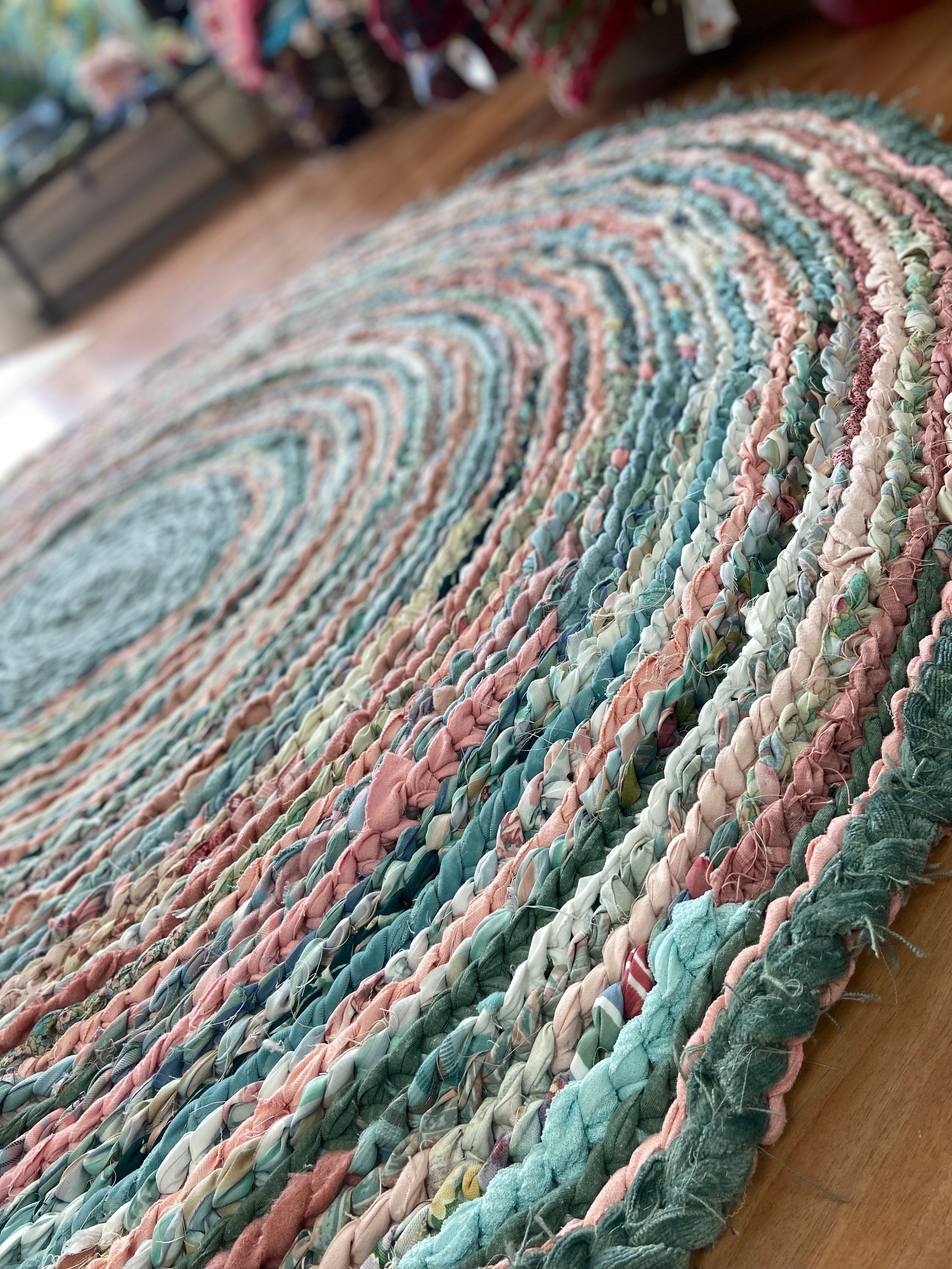 Coral Sea Handmade Rag Rug - Etsy