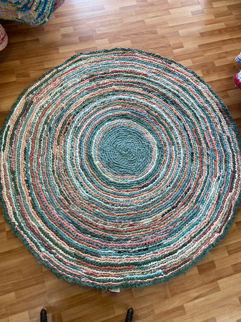 Coral Sea Handmade Rag Rug - Etsy