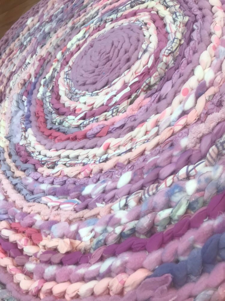 Baby Bubble Gum Inspired Rag Rug - Etsy