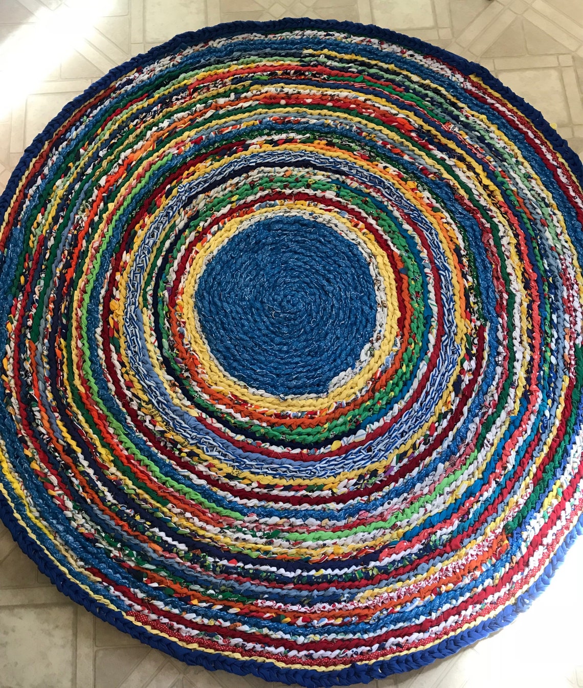 Fruit Loop Colorful Handmade Rag Rug - Etsy