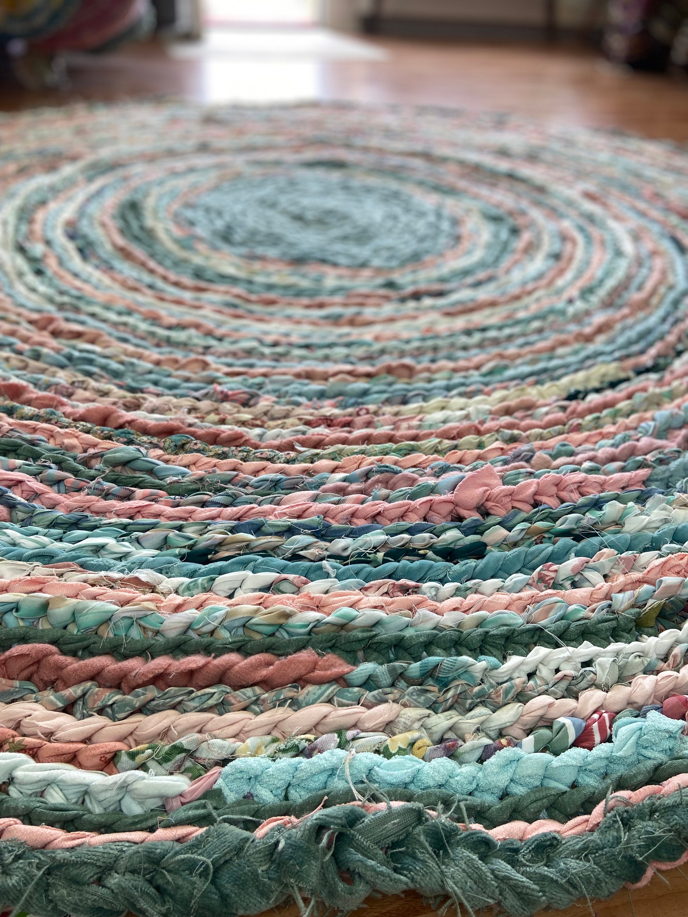 Coral Sea Handmade Rag Rug - Etsy