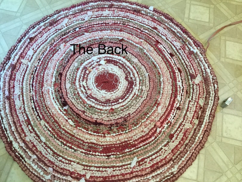 Country Coral Blush Handmade Rag Rug - Etsy