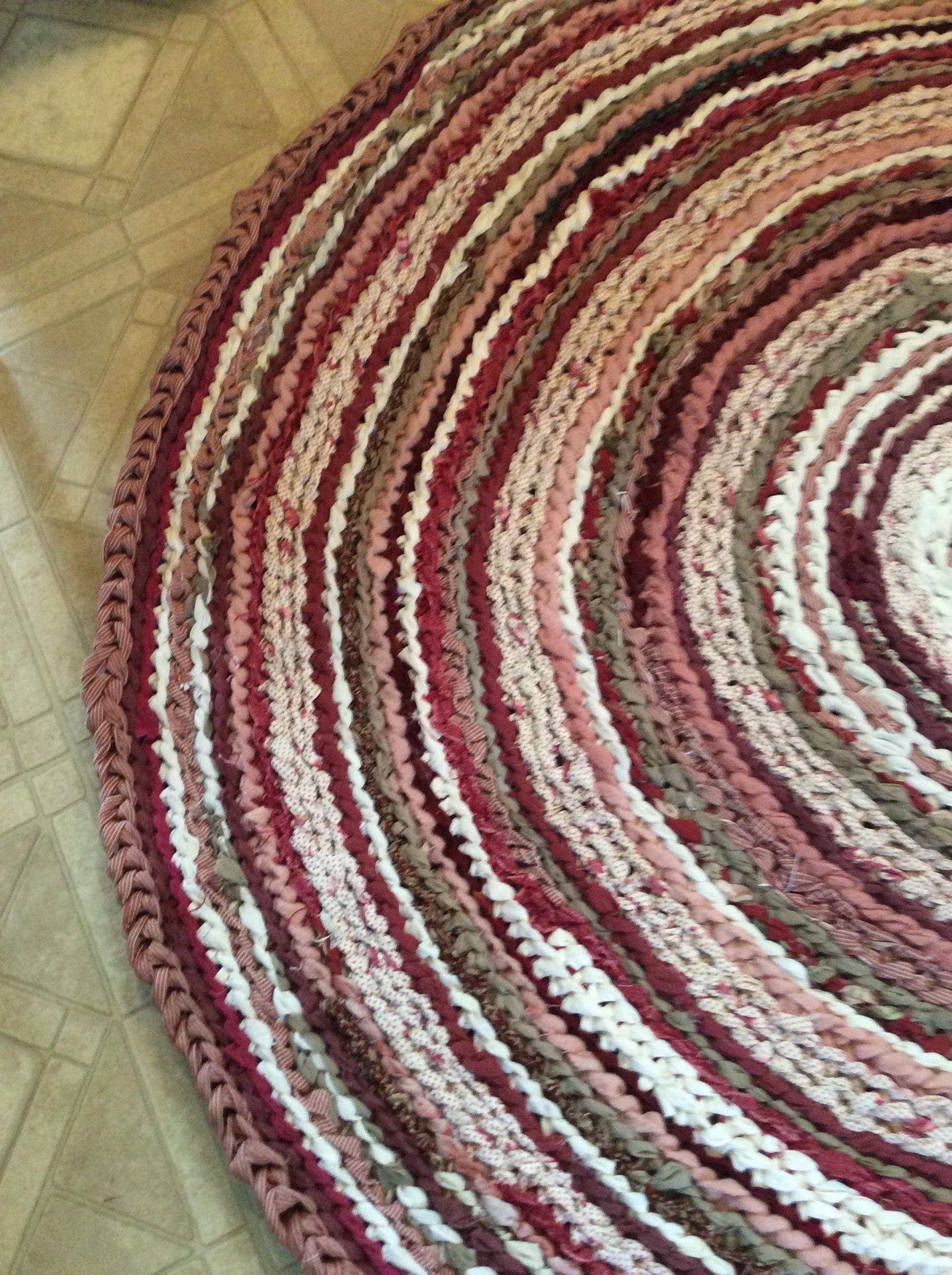 Country Coral Blush Handmade Rag Rug - Etsy