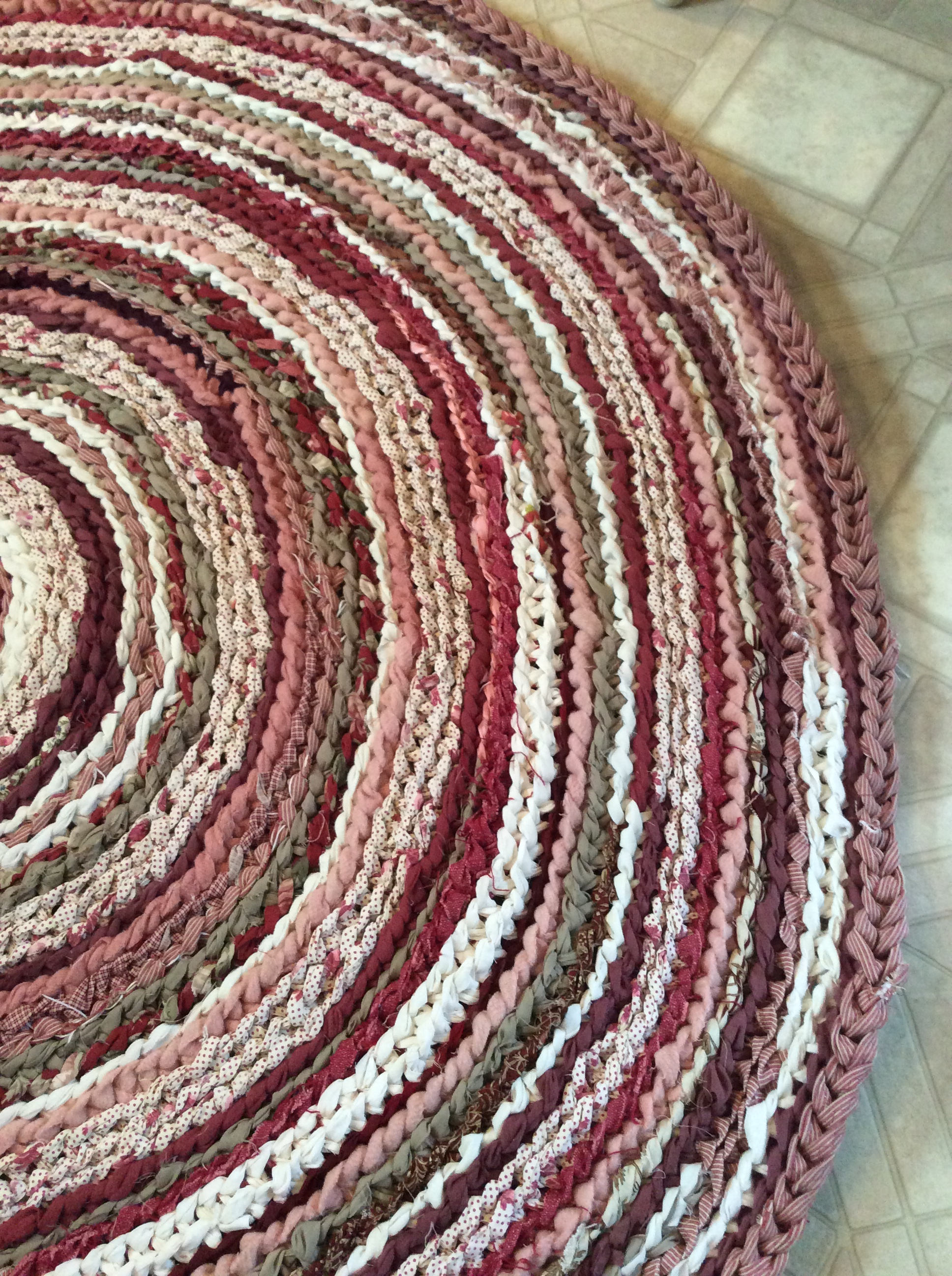 Country Coral Blush Handmade Rag Rug - Etsy