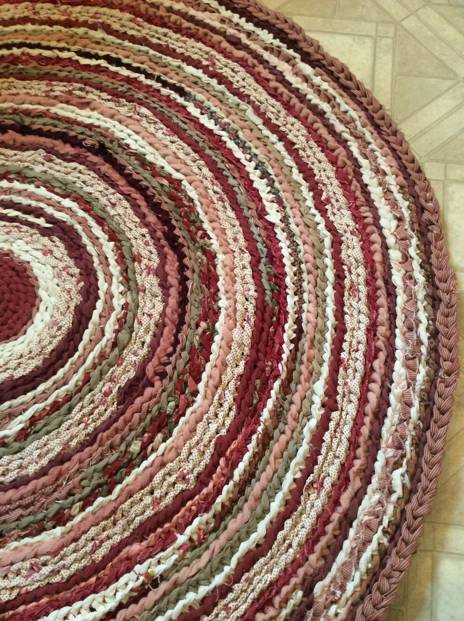 Country Coral Blush Handmade Rag Rug - Etsy