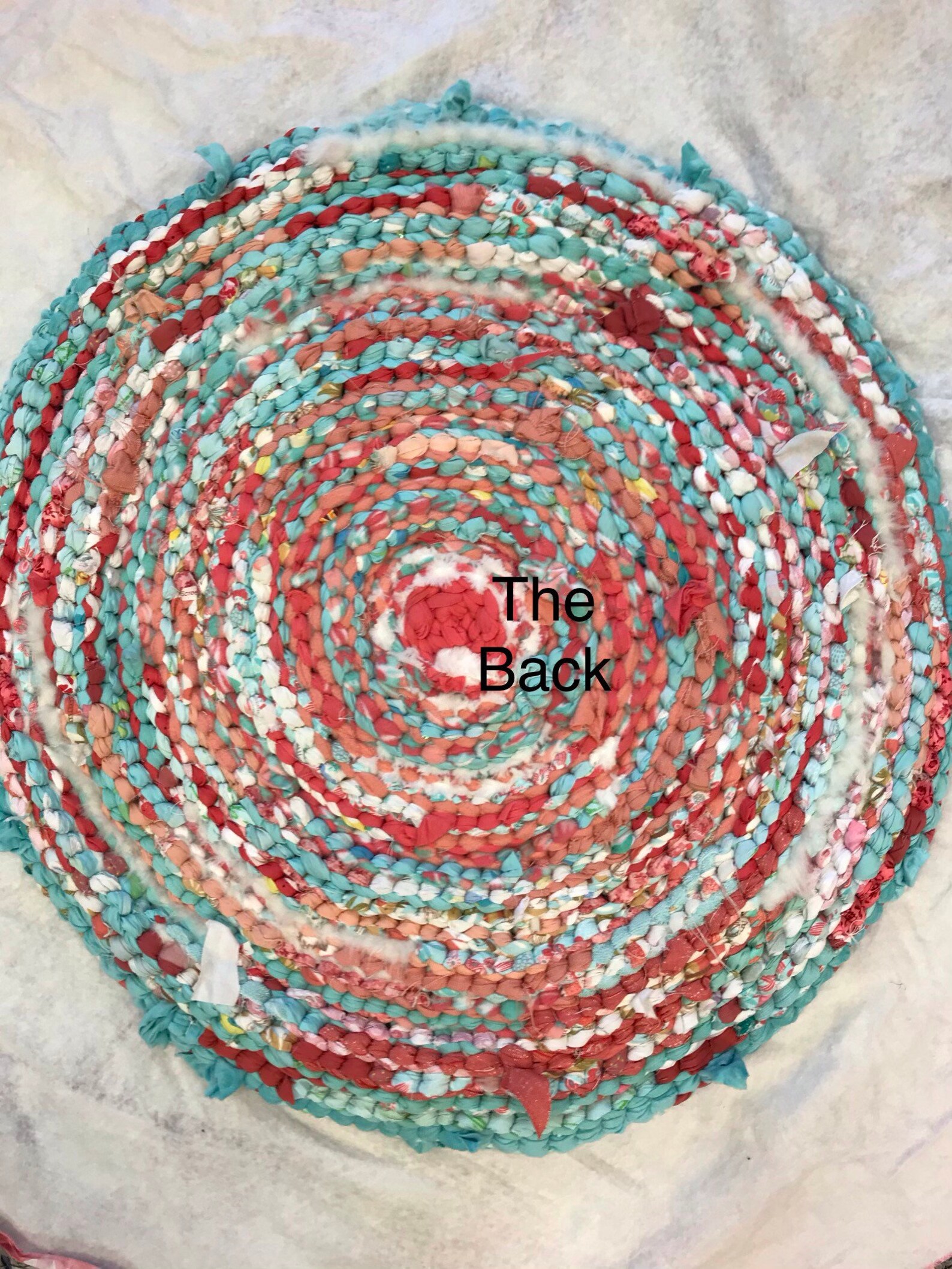 Coral Lotus Inspired Small Rag Rug - Etsy