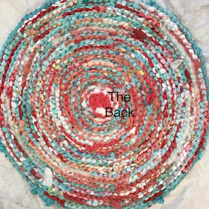 Coral Lotus Inspired Small Rag Rug - Etsy