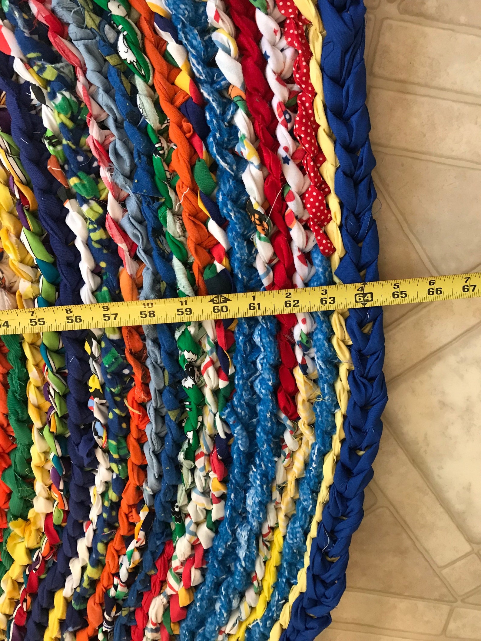 Fruit Loop Colorful Handmade Rag Rug - Etsy