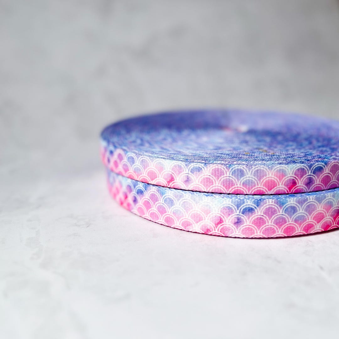 Mermaid Ocean Tail Scales | Polyester Webbing in 3/4” and 1” Width ...