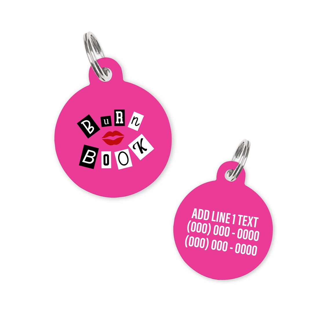 Burn Book Name Tag - Etsy