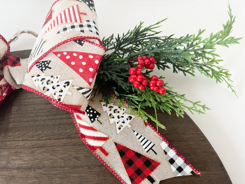 Fa La La La Leave Door Hanger for Front Door Red Leopard - Etsy