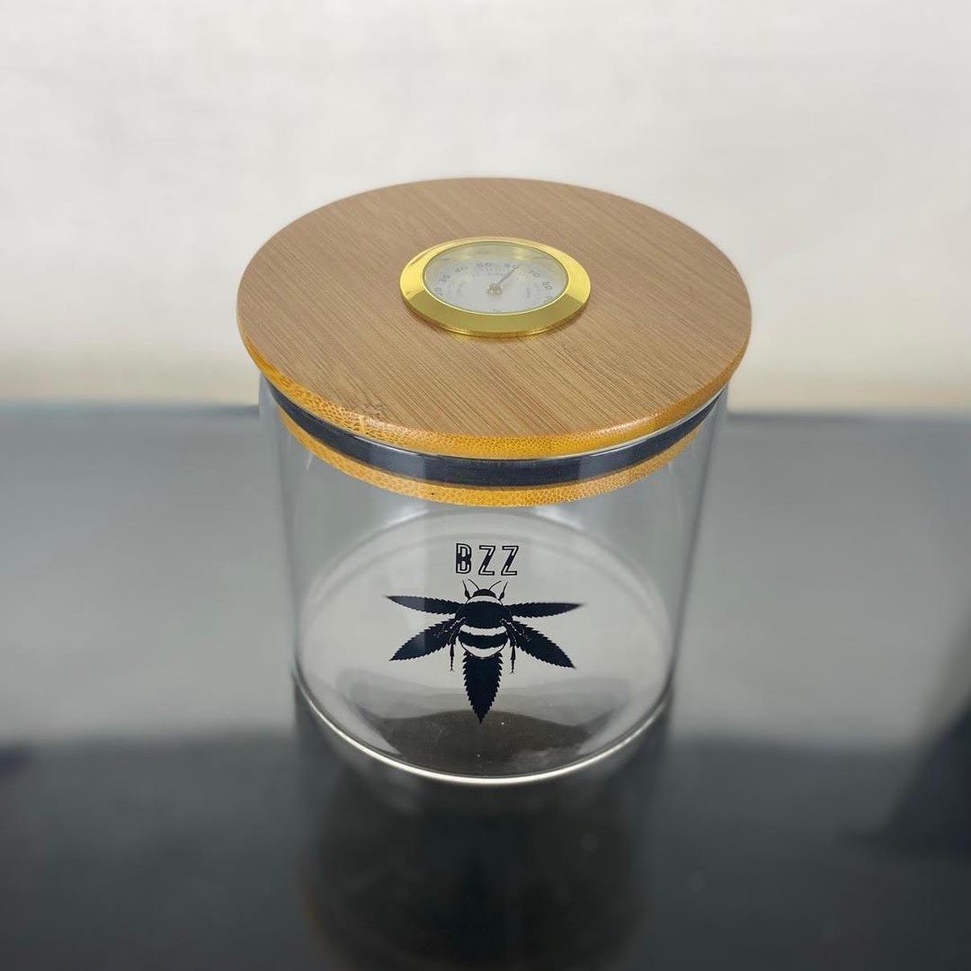 XL Bzz Hygrometer Jar (stash Jar) - Etsy
