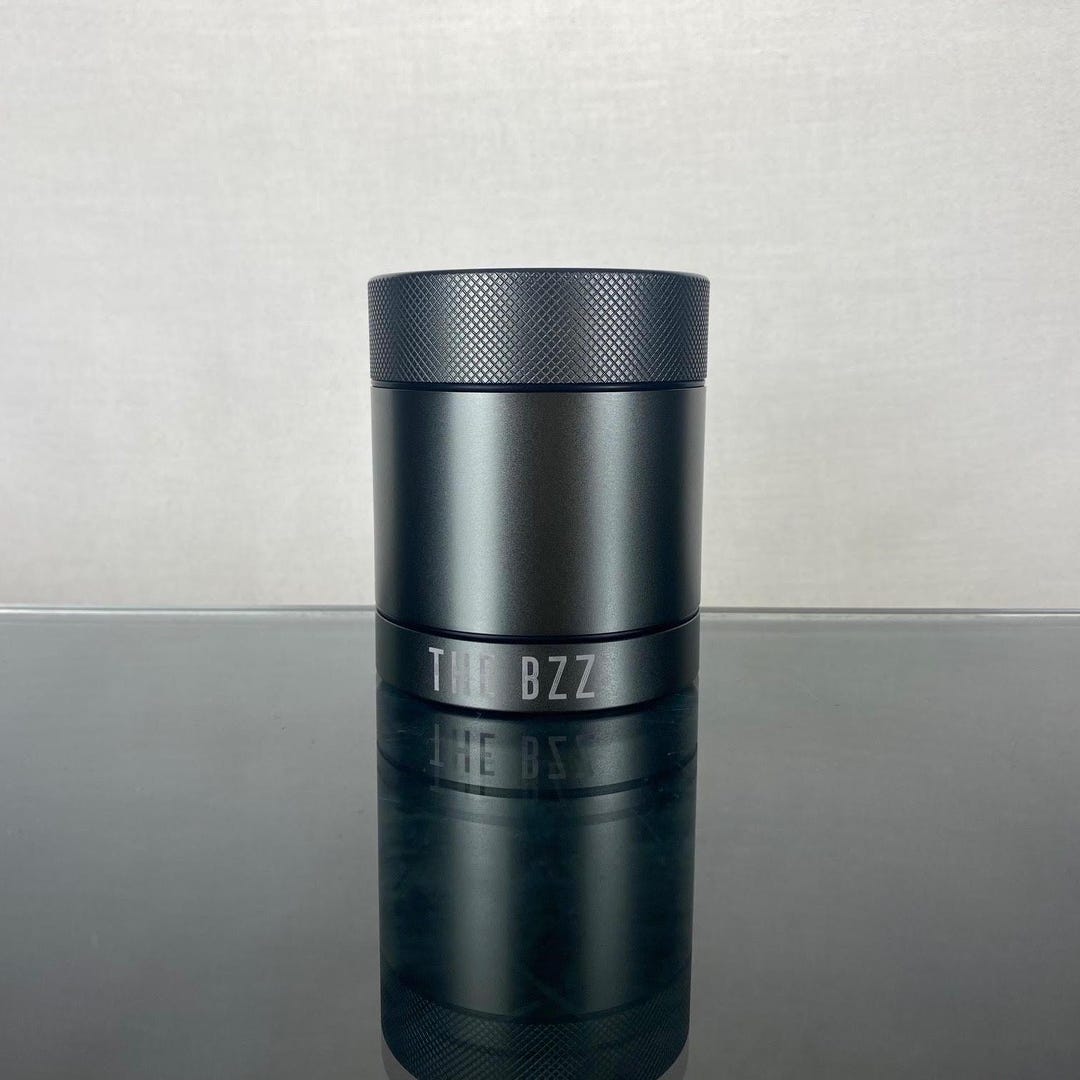 The Bzz Gun Metal Stash Jar - Airtight - Lightweight Durable Aluminum ...